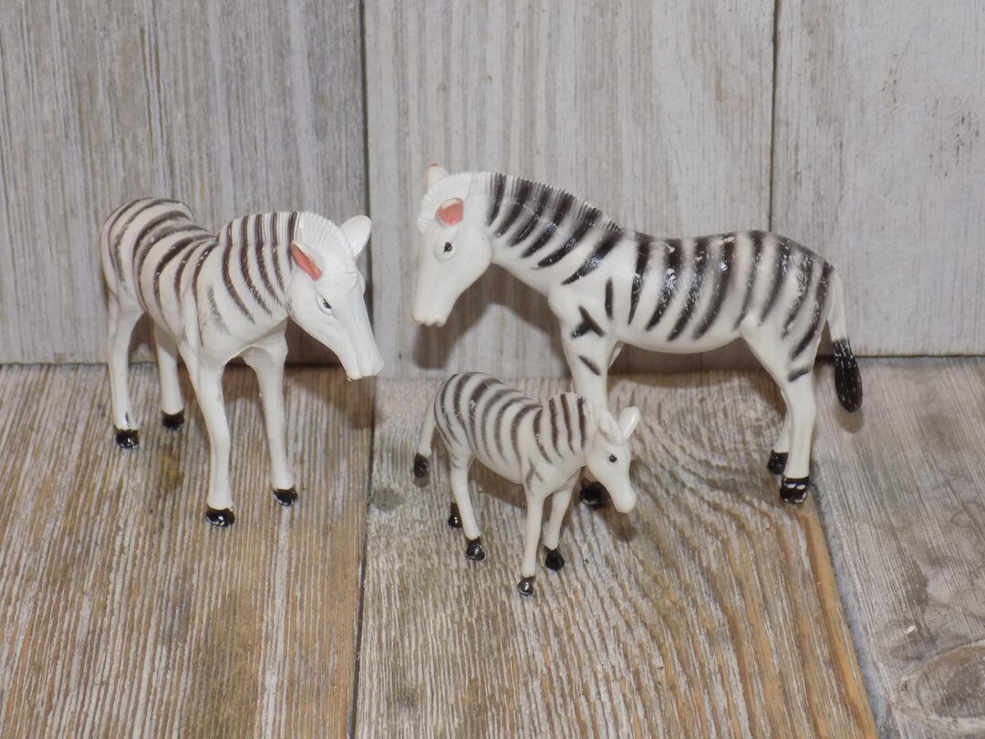 ZEBRA FAMILY Plastic Animals, Vintage Toys, Vtg Plastic Toys, Memories ...