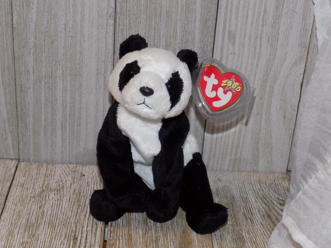 Ty Panda China Bear, Plush Ty Animal, Panda Bear, Vtg Stuffed Animal ...