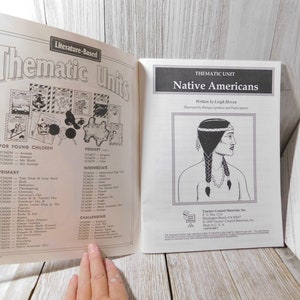 Thematic Unit Native Americans Book, Vintage Paperback Book ...