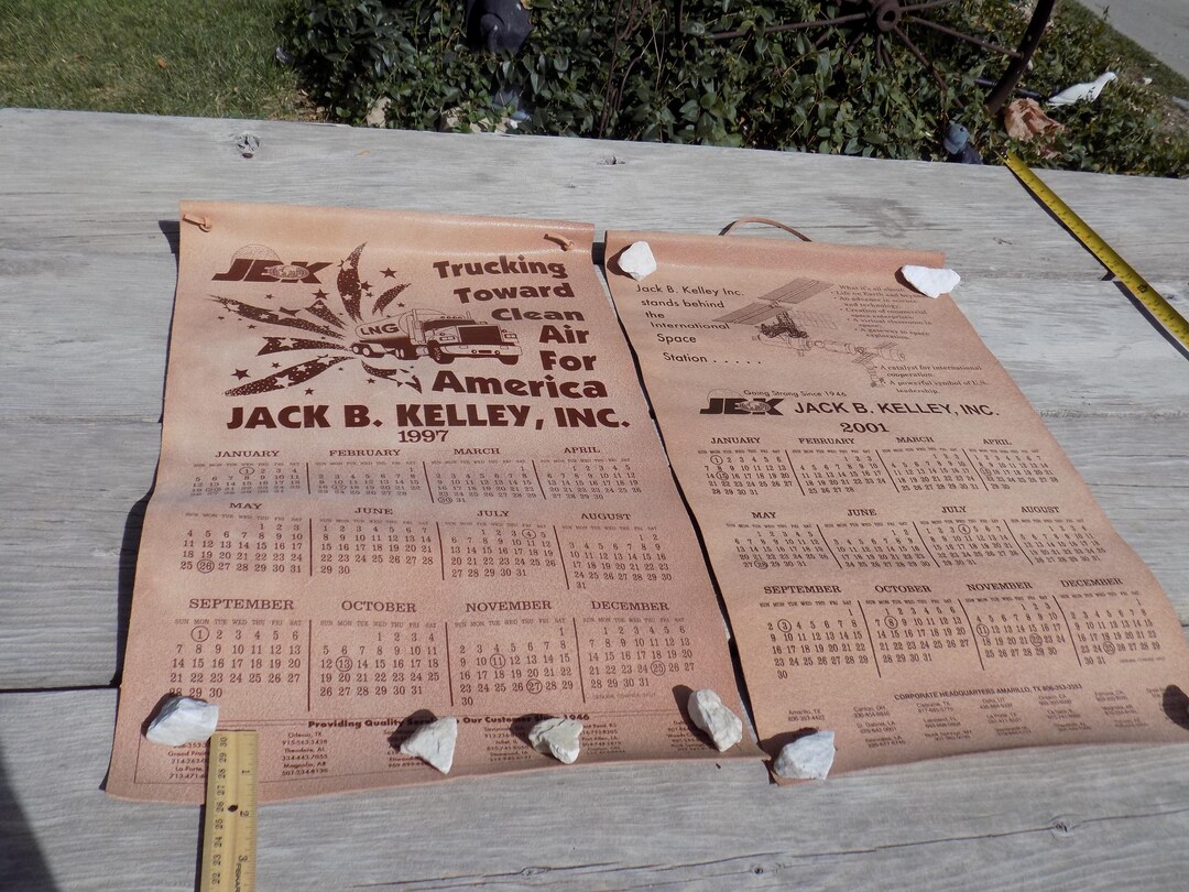 Calendars Leather YOU PICK Jack B Kelly Inc, Vintage Calenderers, Advertising, Memories, Gift ...