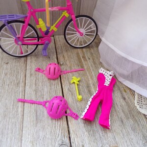 Barbie Dress N Go Mountain Bike Set W 2 Helmet 1991, Barbie Bike Set, W ...