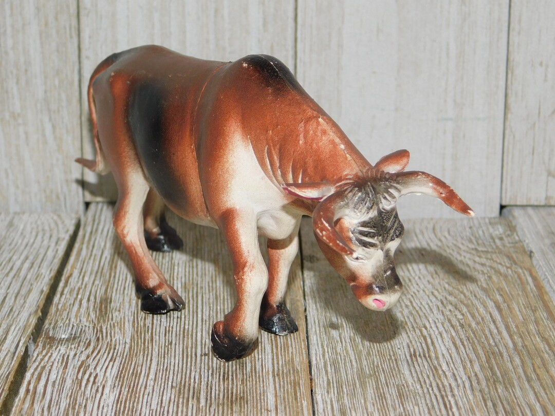 Steer 1997 Plastic Toy Animals Farm Toy Animals Zoo Toy Animals Vintage ...