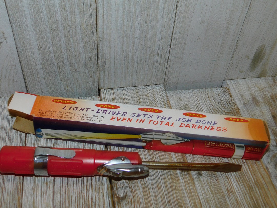 Light Screw Driver, Vintage Tools, Crafts, Repairs, Light up Tools ...