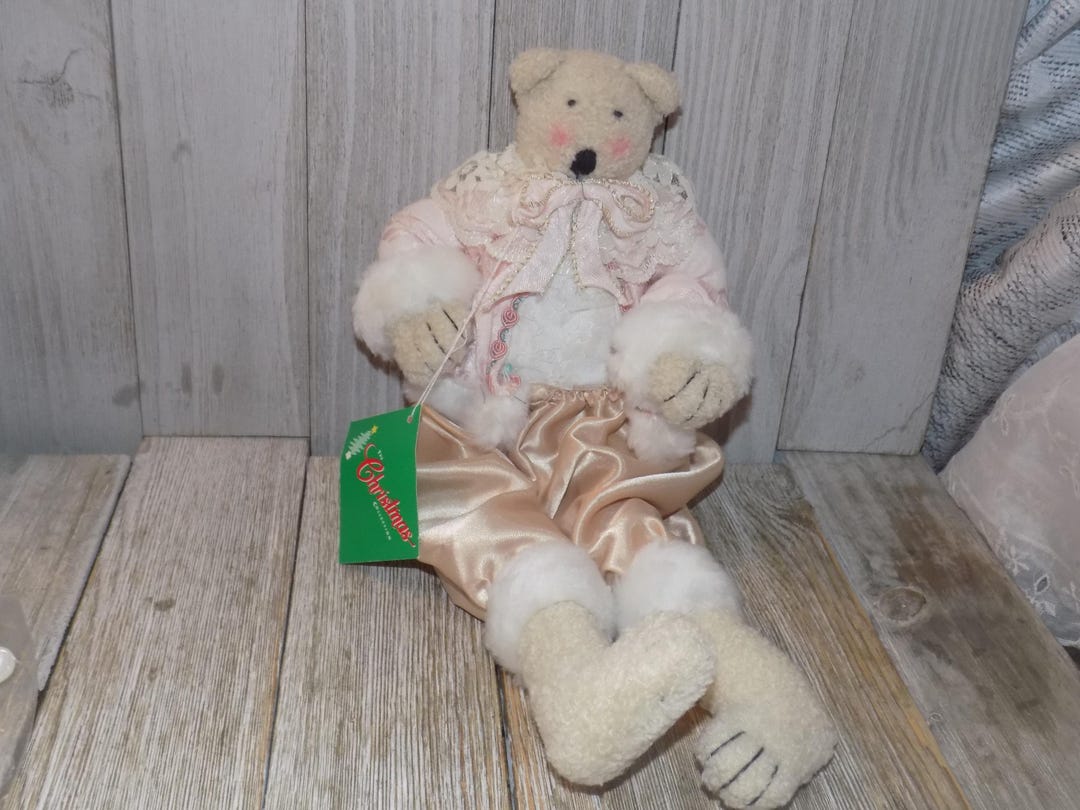 Victorian Teddy Bear 1997, Plush Bear Decor, Cottage Decor, Victorian ...