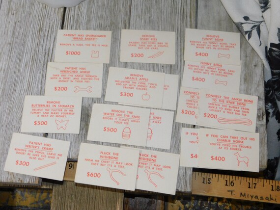 Operation Game Playing Cards Doctor and Specialist's | Etsy