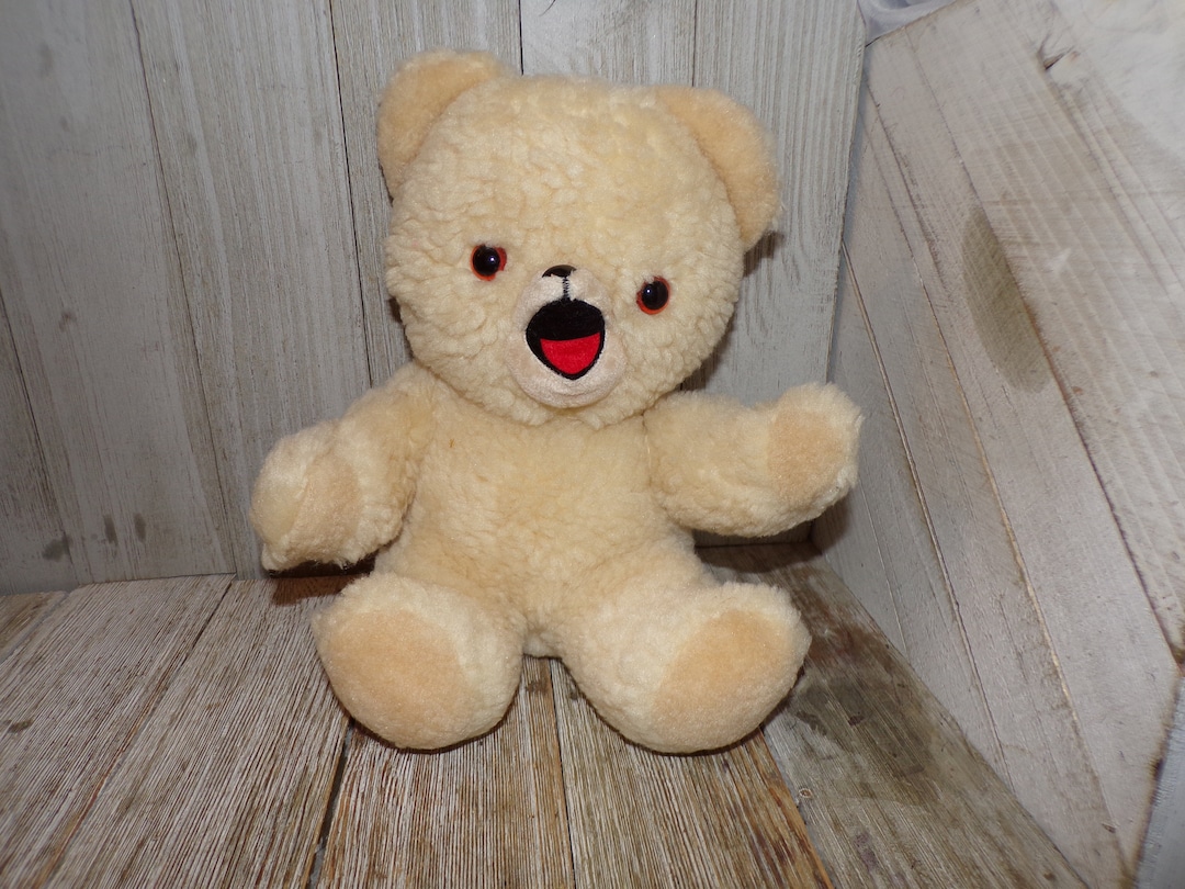 Snuggles Bear Teddy Bear, Vtg Teddy Bear, Stuffed Bear, Plushie Bear ...