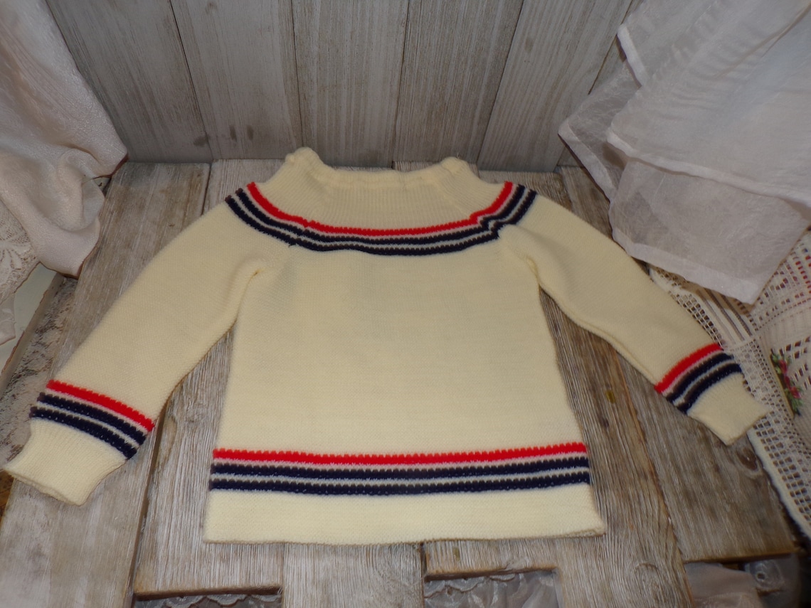 Vtg Big Doll Sweater, Toddler Doll Sweater, Doll Sweater, Long Sleeves ...