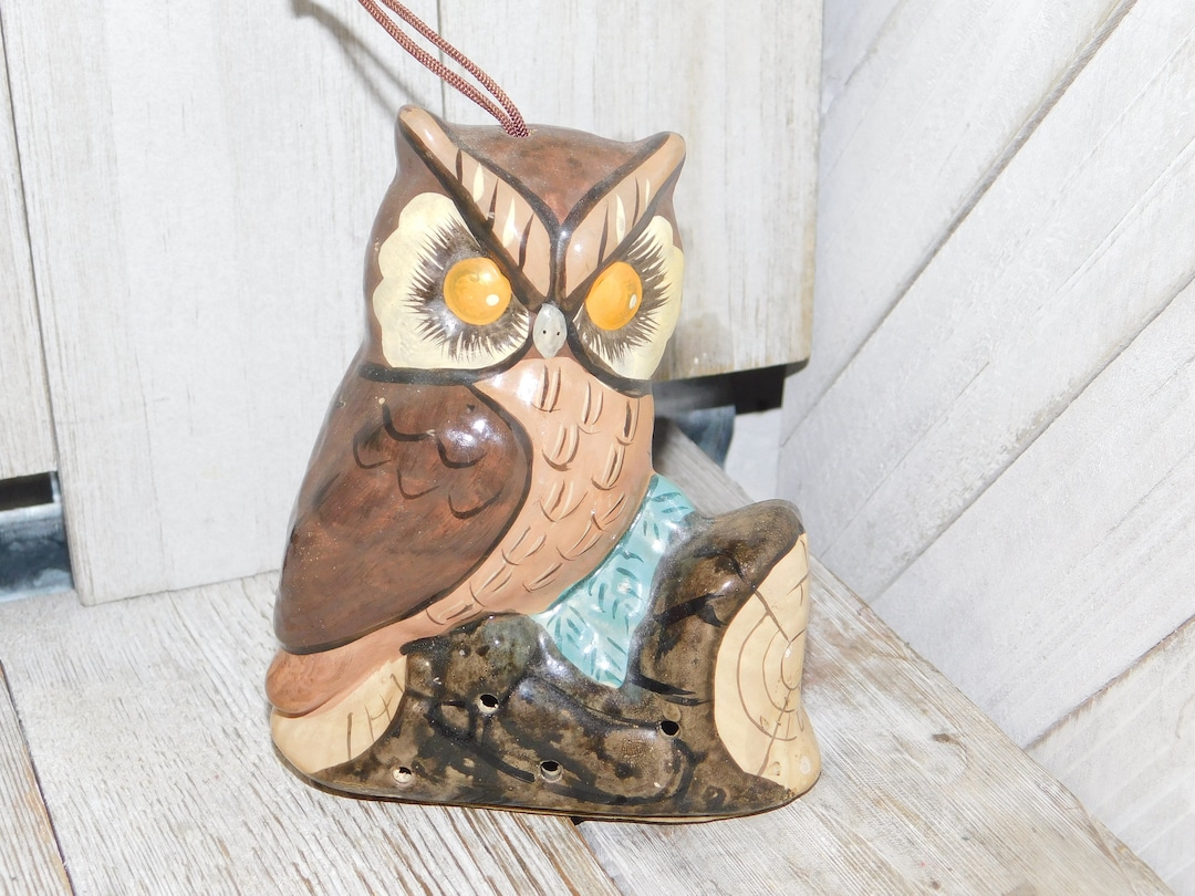 Hand Painted Ceramic Owl, Owl Air Freshener, Owl, Birds, Potpourri ...