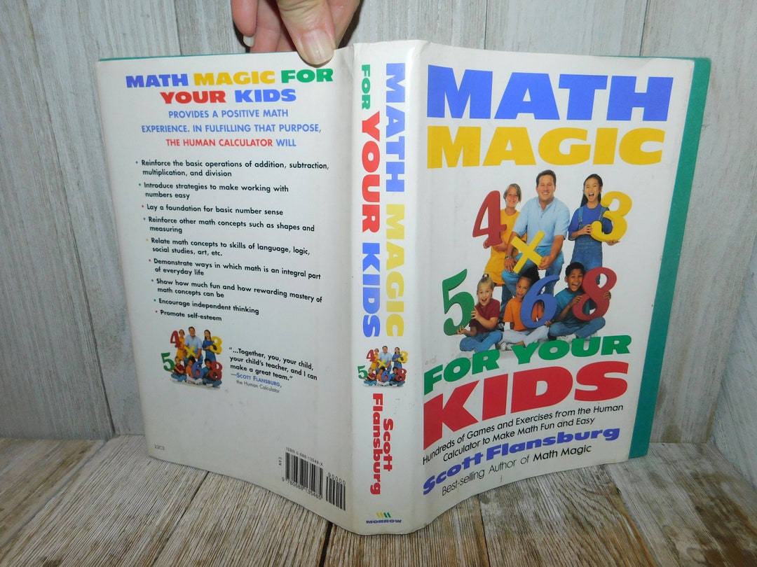 Vtg Math Magic for Your Kids Scott Flansburg, Hardcover Book, Learning ...