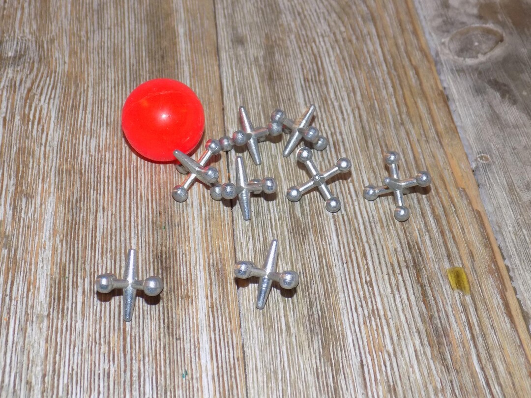 Jacks and Ball Set 8 Jacks, Vintage Toys, Memories, Gift, Prop ...