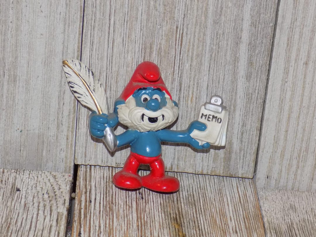 Smurf Magnet, Smurf Ink Writer, Vintage Smurf, Fridge Magnet, Memories ...