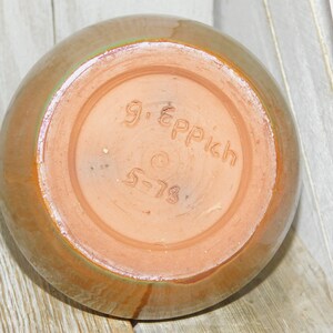 Vtg Small Pottery Pot Vintage Brown Pottery, Round Pottery Pot, Vintage ...