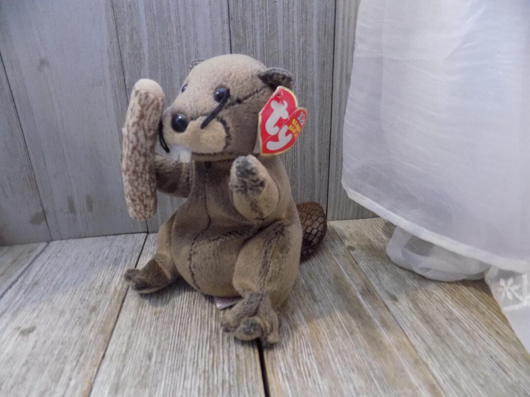 Ty Beaver Plush 2003 W Tag, Vintage Plush Animal, Vtg Stuffed Animal ...