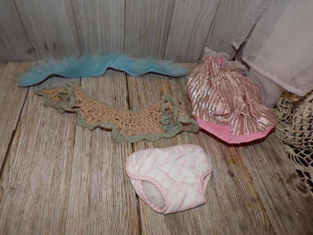 Vtg Doll Clothes, YOU PICK Listing Fashion Doll Fur Collar Doll Diaper ...