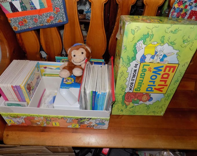 EARLY WORLD of LEARNING by World Book Preschool Program Box Set Vintage 1987, Homeschooling ...