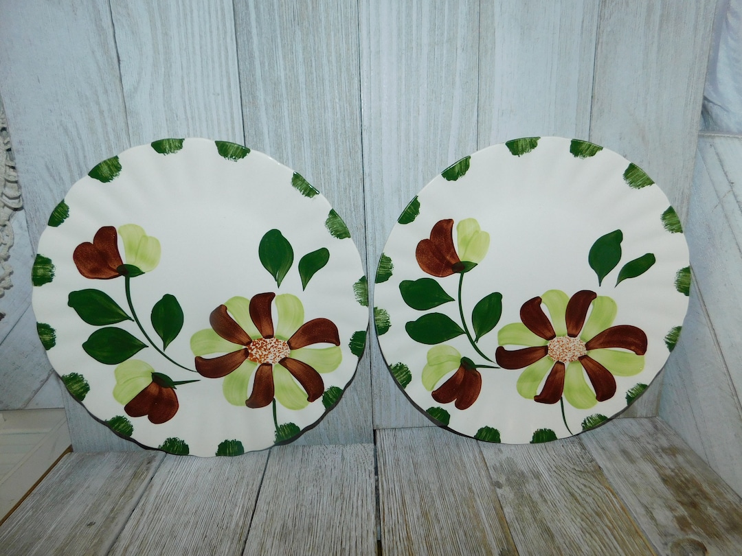Blue Ridge BOW KNOT Colonial Shape China Plates Dinnerware 1950, Set of ...