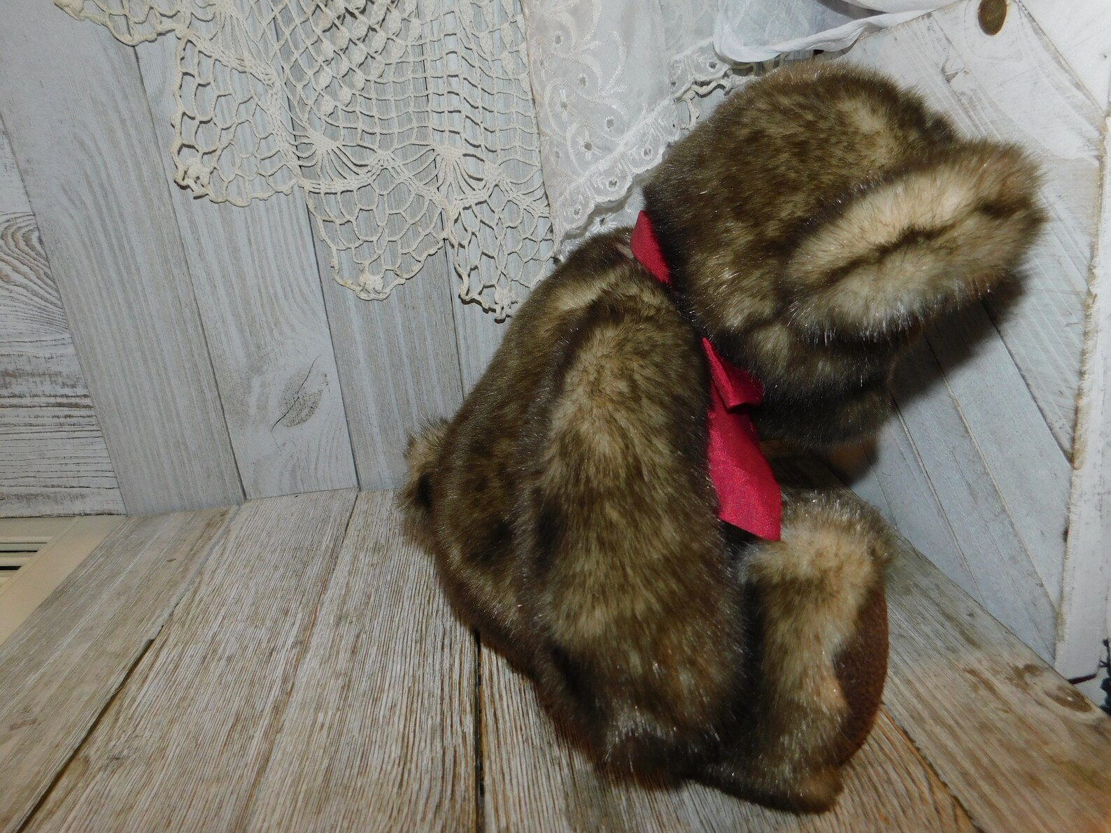 Danny Teddy Bear Plush Russ Berrie Furry Bear Vintage Stuffed Bearvtg ...