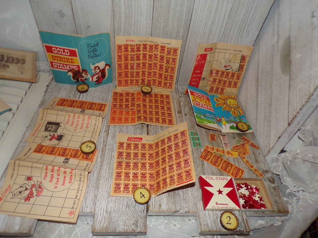 Vtg Stamp Gold Strike Stamps Squirrel Gold Strike Stamps Memories ...