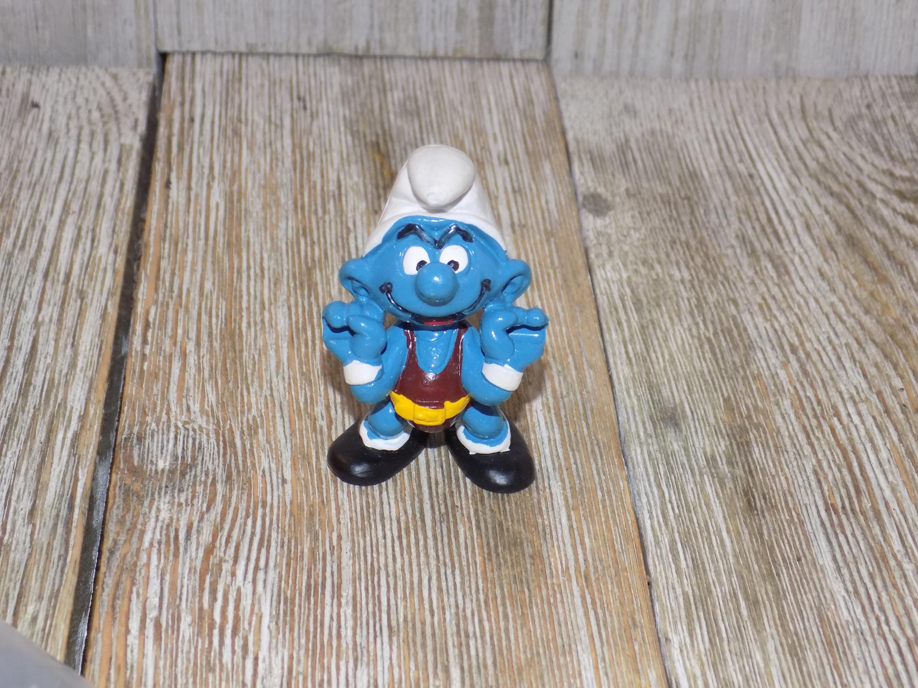 Smurf With Box BOX IS WORN, Vtg Plastic Toys, Cartoon Toys, Memories ...