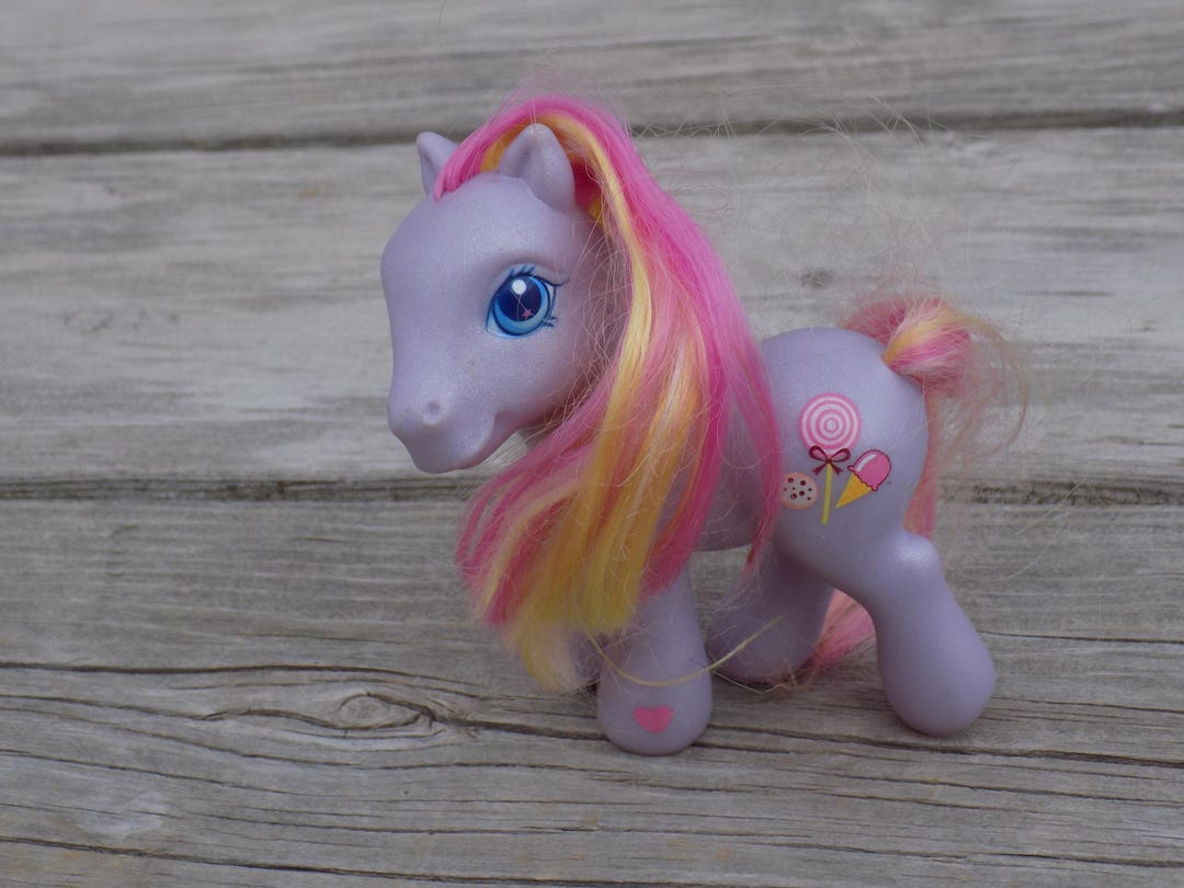 My Little Pony, Purple Pink Yellow Pony, Lollipop, Ice Cream Cone ...