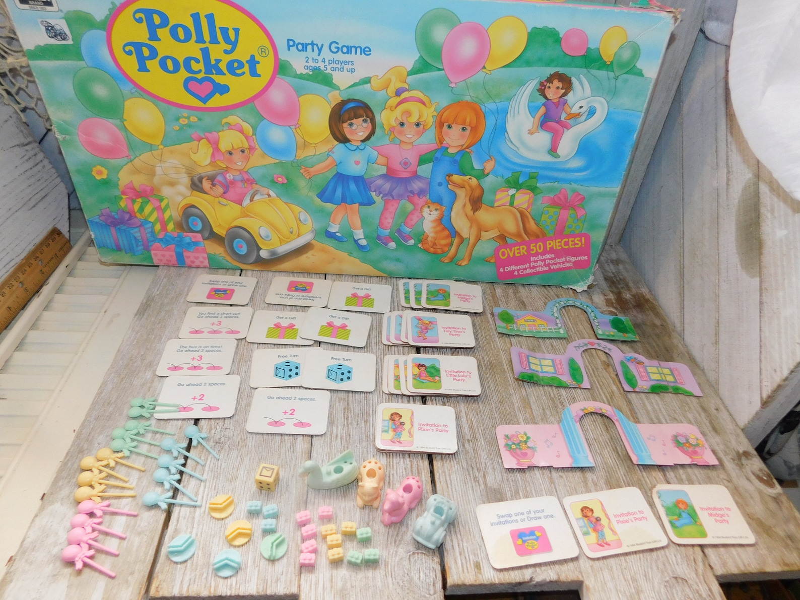 Polly Pocket Party Game for Parts 1994, Replacement Game Pieces, Crafts ...