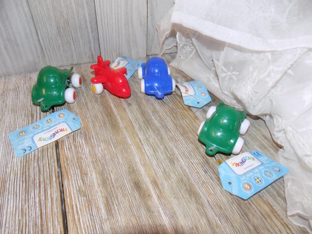 Swiss Viking Chunky Toys Cars Trucks, Toddler Pretend Play - Vintage ...