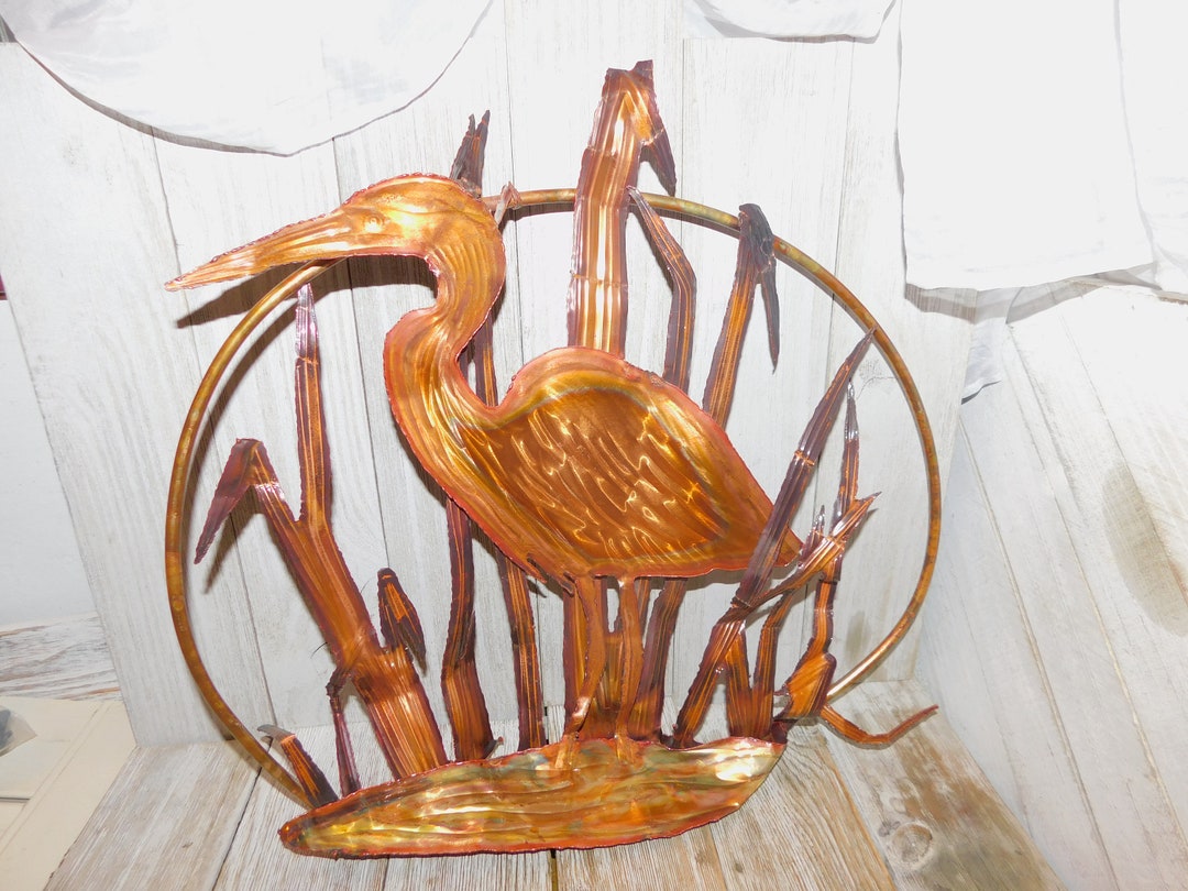 Copper Pelican Wall Hanging, Copper Pelican, Vintage Copper Piece ...