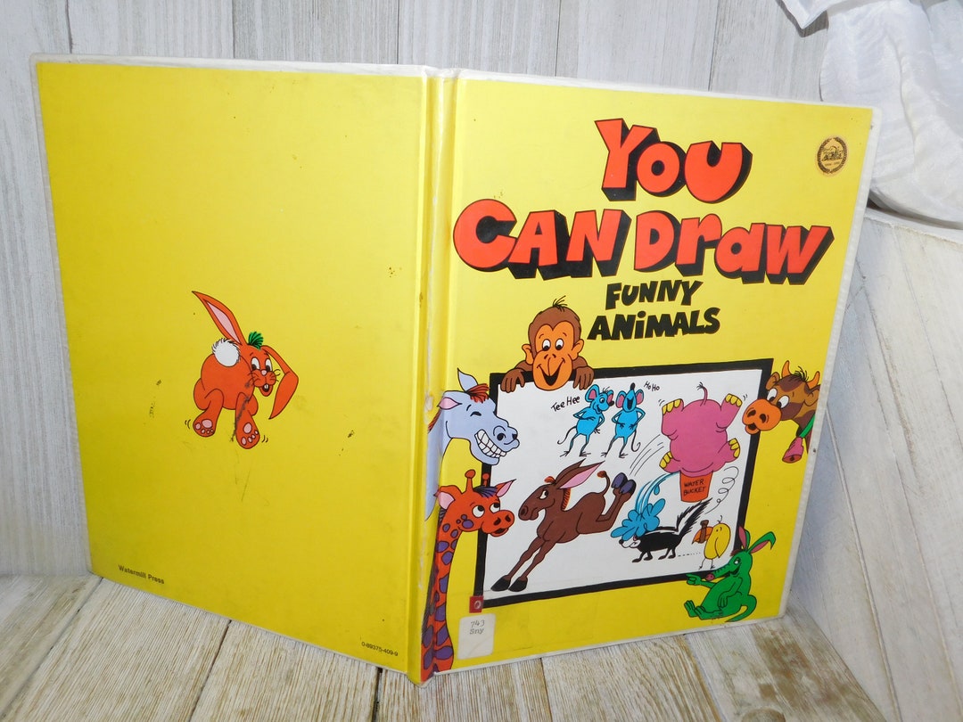 You Can Draw Funny Animals Book, by Carrie Anna Snyder, X Library Book ...