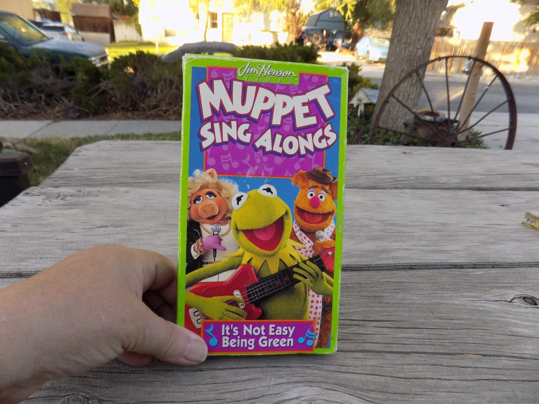 Muppet Sing Along VHS Tape, Childrens Movie, Kermit Frog, Sesame Street ...