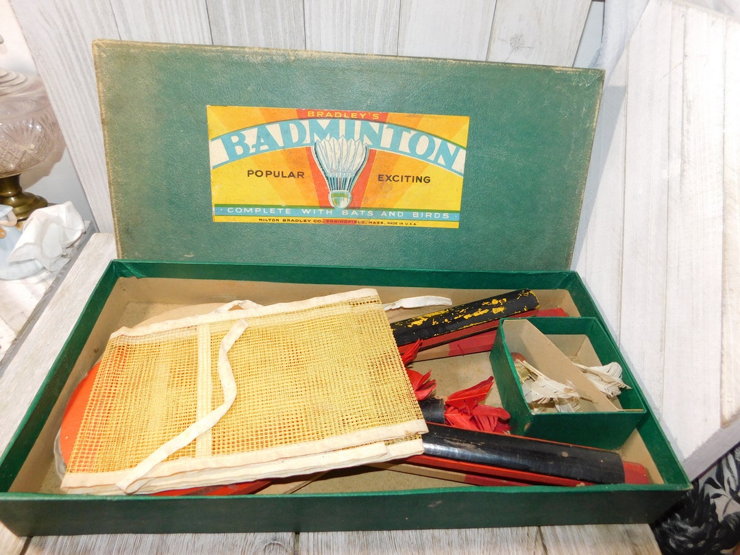 Badminton Game, Primitive Vintage Outside Game Camping Picnic Vintage ...