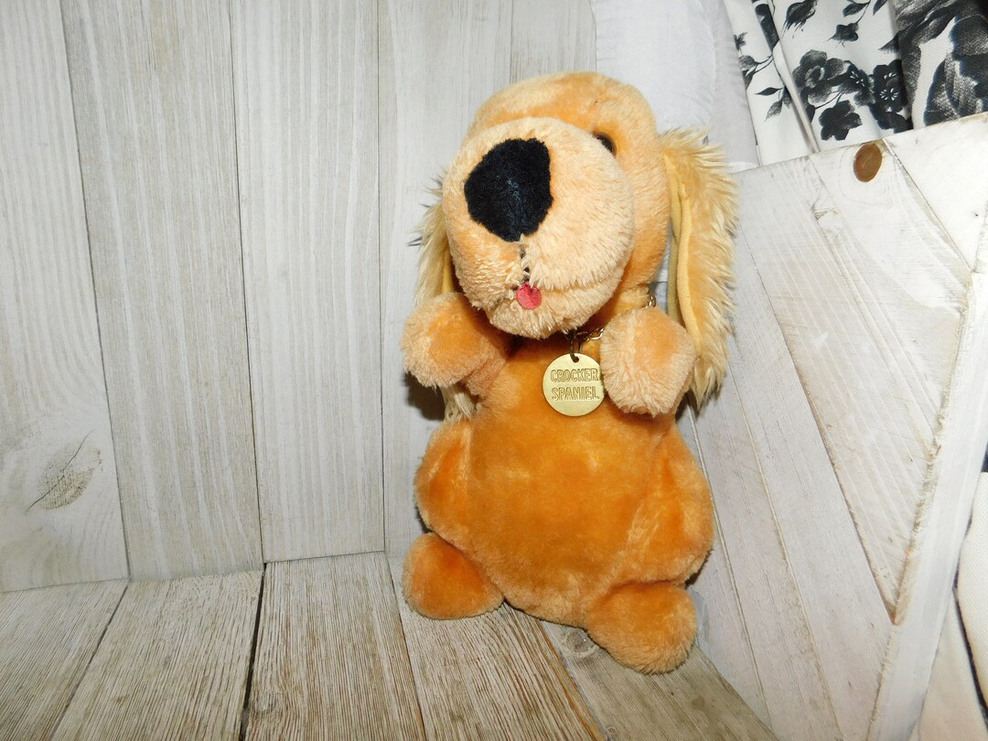 Cocker Spaniel Dog, Plush Cocker Spaniel From a Bank Stuffed Animal 12 ...