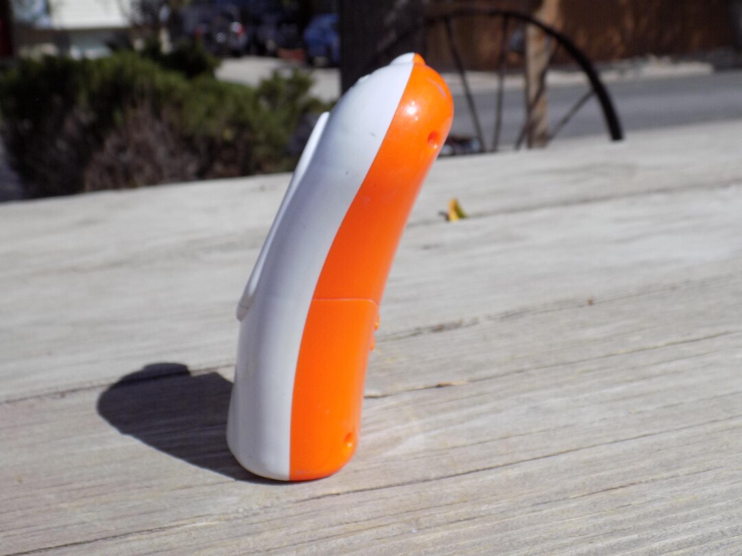 Toy Hand Phone, Plastic Toy Phone, Orange White Toy Phone, Vintage Toys ...