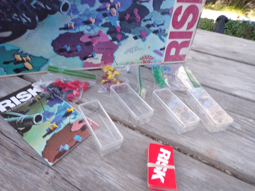 Risk Board Game REPLACMENT PIECES, Not Full Game, Pawns, Cards ...