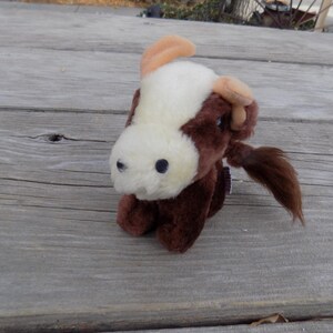 Russ Bull, Cow Stuffed Toy, Miniature Animal 5 in Bull, Plush Bull ...