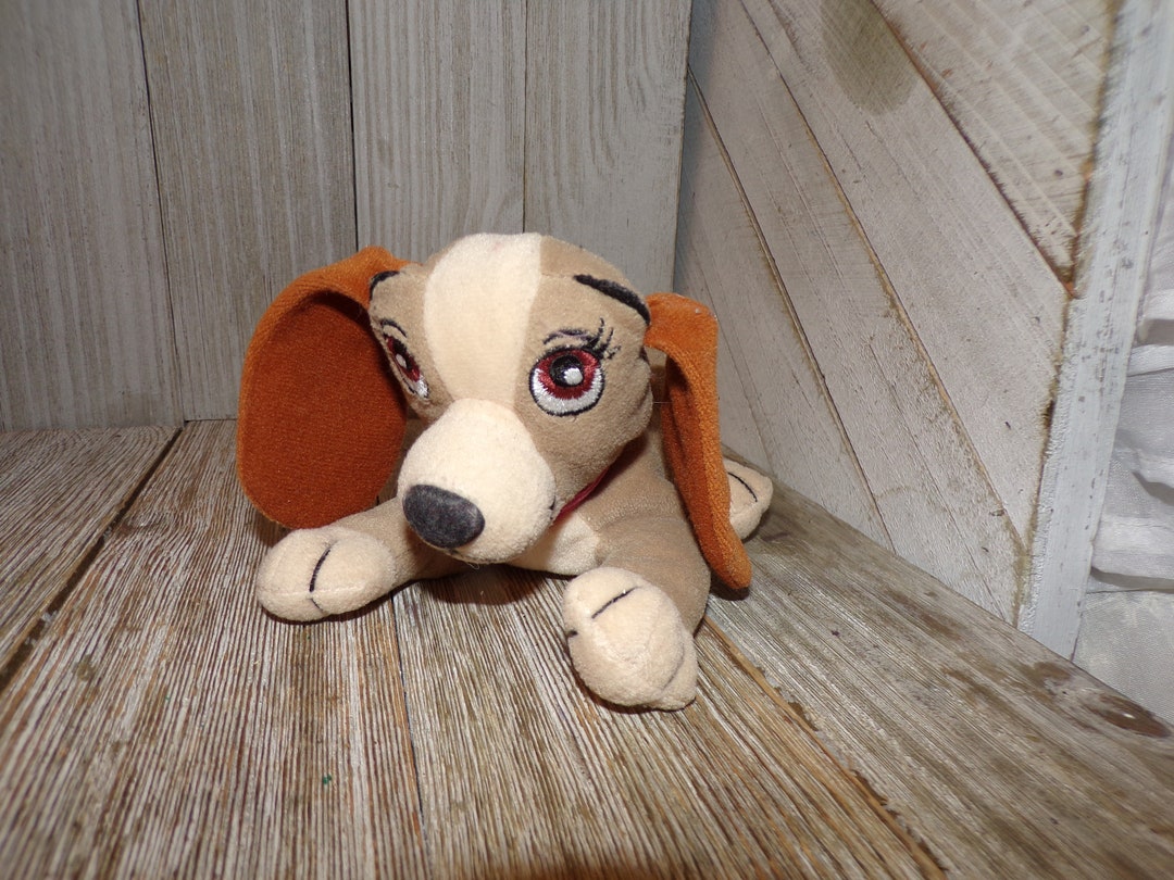 Vtg Plush Lady Dog, From Lady Tramp, Small Plush Animal, Small Stuffed ...