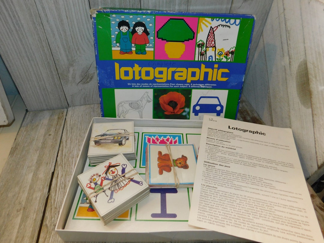 Vintage Nathan Lotographic Game, Matching Game, Preschooler Game ...