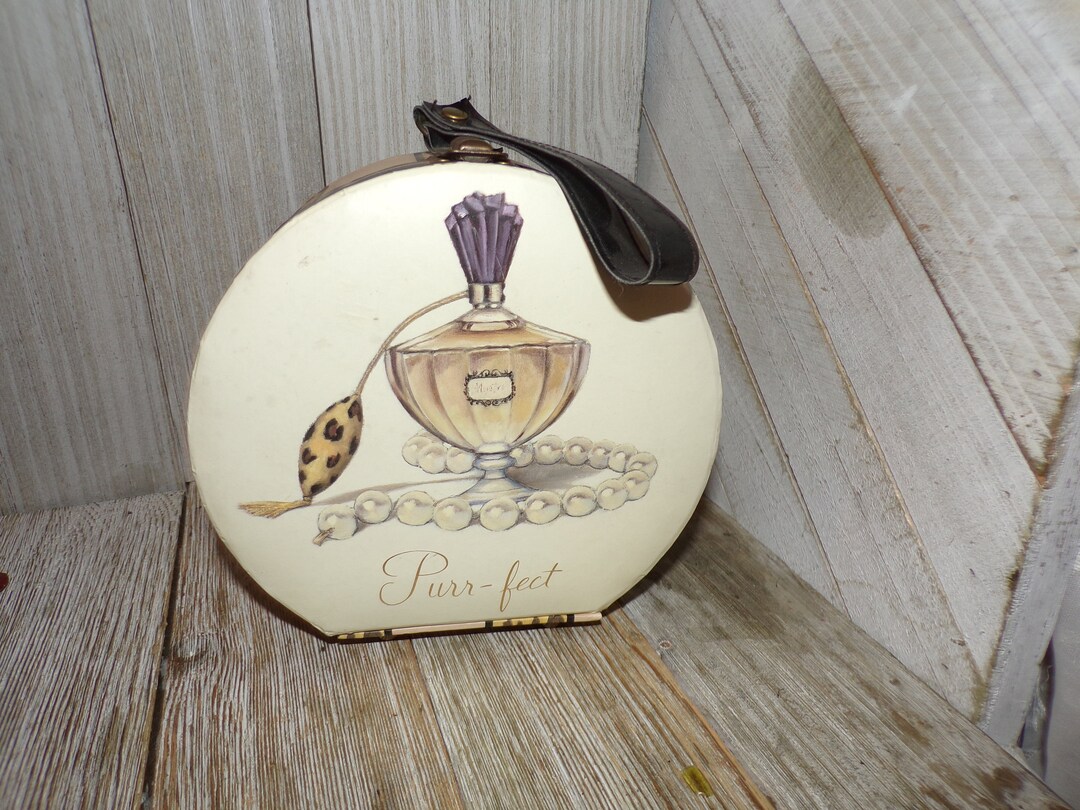 Perfume Box, Small Perfume Box, Vintage Box, Gift Box, Box W Handle ...