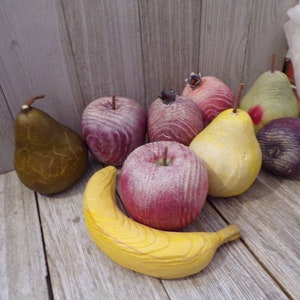 FAKE Fruit Foam Wood Looking Fruit, Vtg Fruit, Bowl Fillers ...