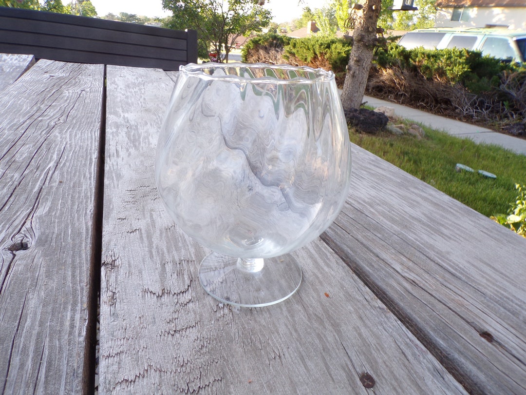 Round Short Vase Fish Bowl Vase, Ripple Vase, Granny Chore, Home Decor ...