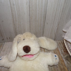 Applause Puppet Dog, Push Dog Puppet, Stuffed Dog Puppet, White Puppy ...