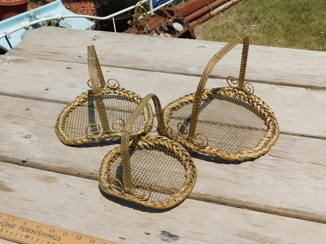 Vtg Nesting Metal Wire Baskets Nesting Basket Boho Décor - Etsy