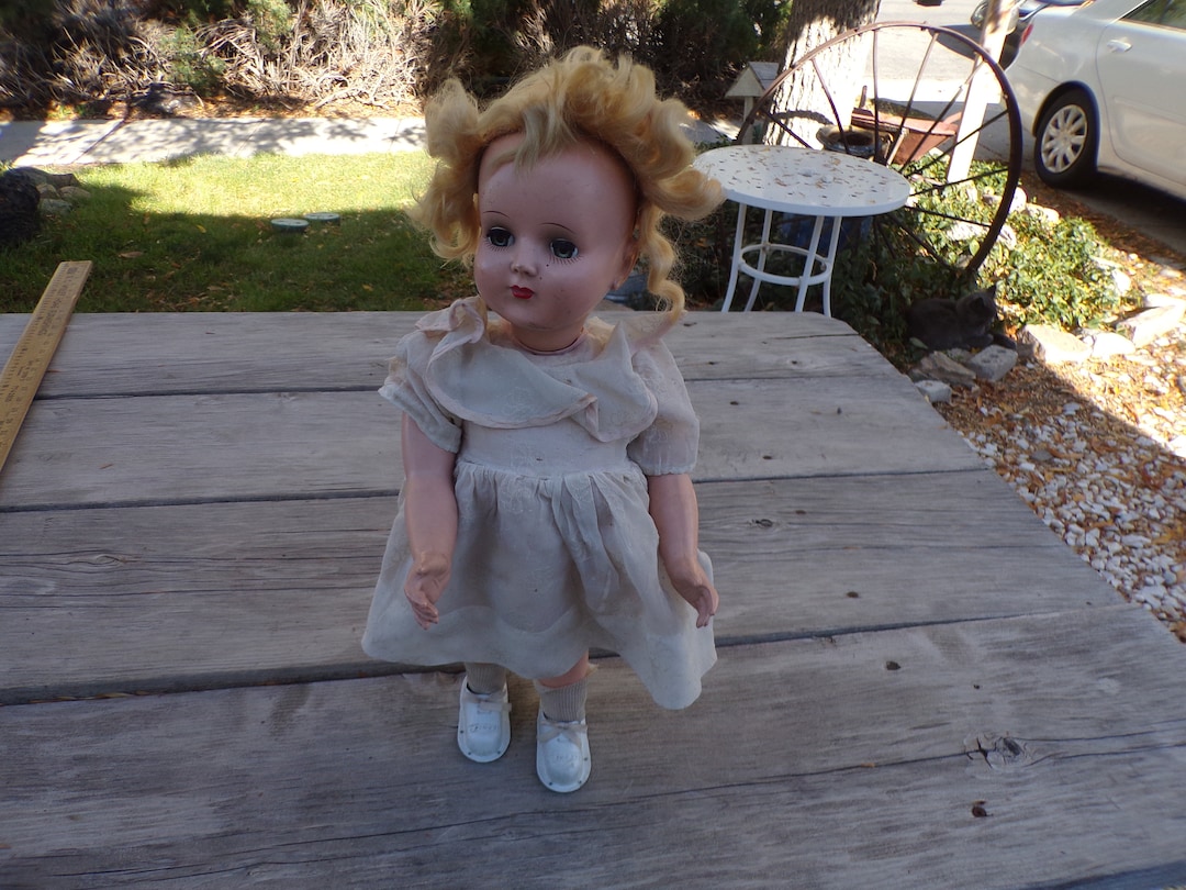 Antique Walker Doll, Tall Vintage Doll, Walker Doll, Sleepy Eye Doll ...