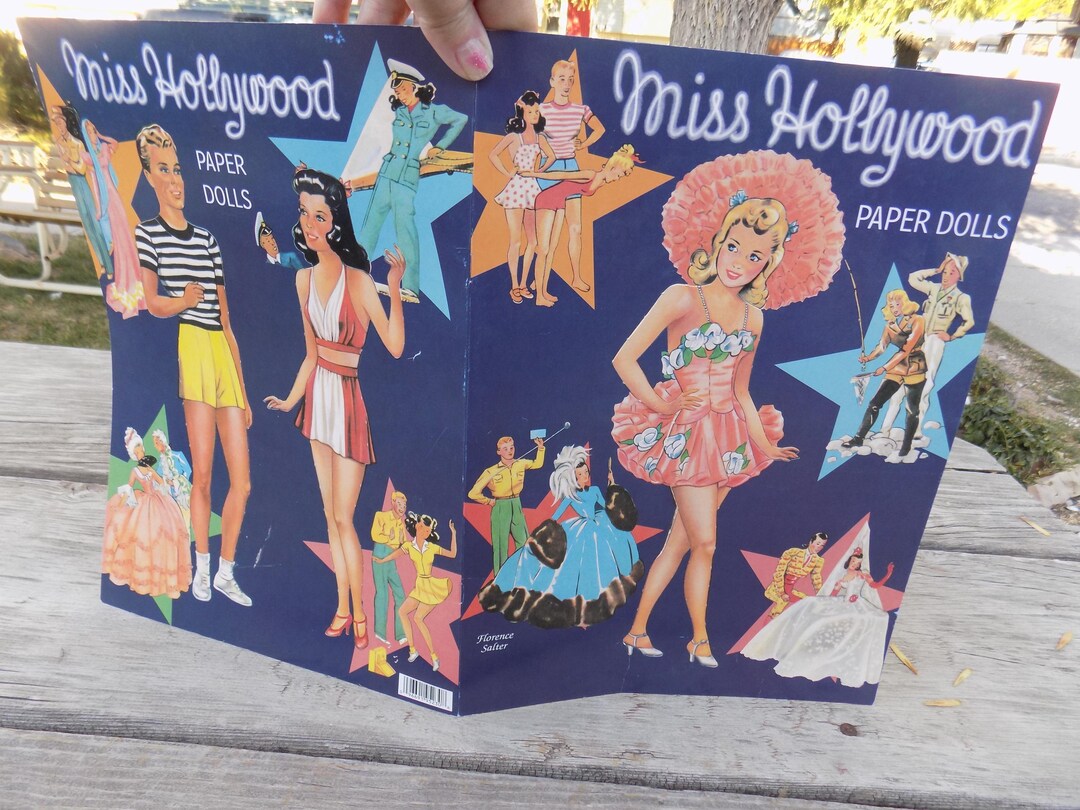 MISS HOLLYWOOD Paper Dolls, Vintage Dolls, Memories, Gift, Prop ...