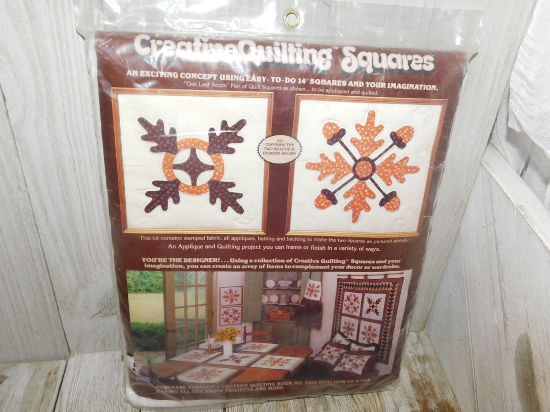 Paragon Creative Quilting Squares Kit No 0885 Vintage Craft Kit Fall ...