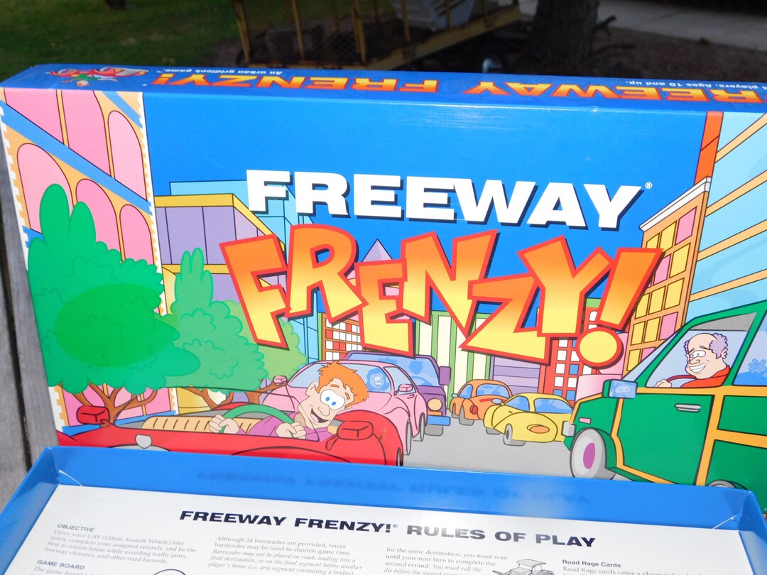 Vtg Freeway Frenzy Board Game, Freeway Board Game, A Urban Gridlock ...