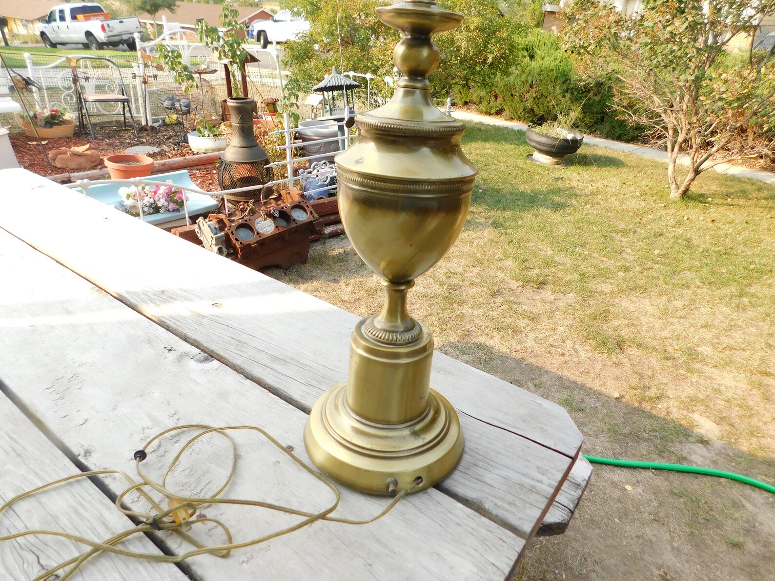Vintage Tall Torchier Torch Brass Floor Lamp, Vintage Lamp Vintage ...