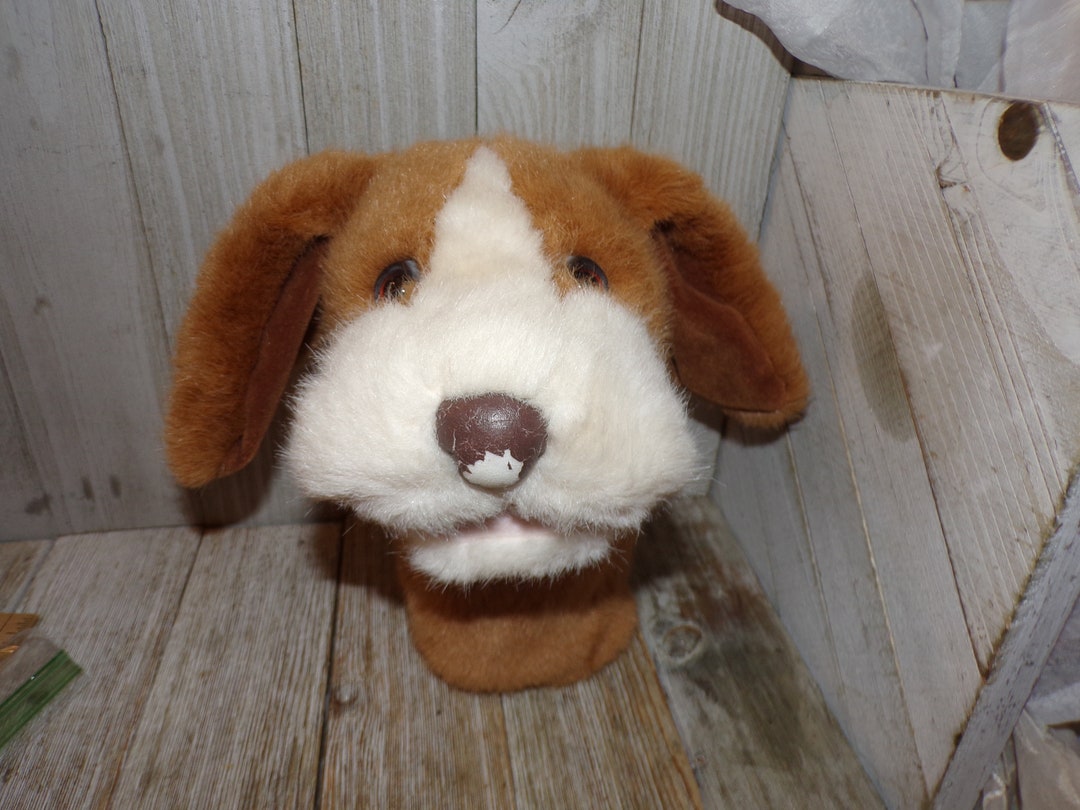 Vtg Puppy Puppet, Puppy Golf Club Cover, Vintage Puppet, Plushie Dogg ...