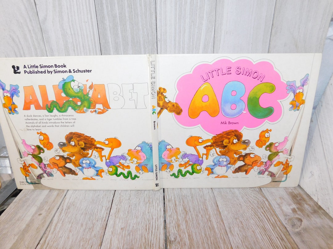 Vintage Little Simon ABC Mik Brown, Vintage Children's Book, Hard Cover ...