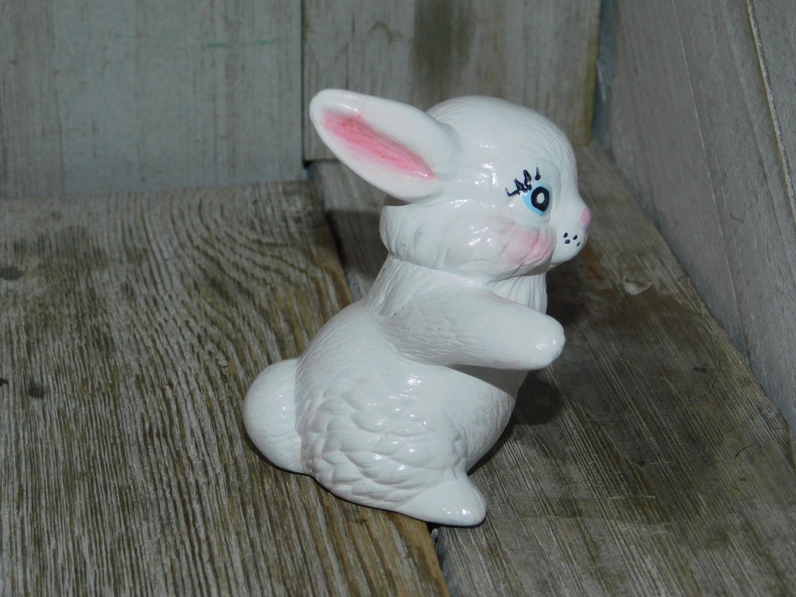 Vtg White Bunny Rabbit Rabbit White Figurine Bunny White - Etsy