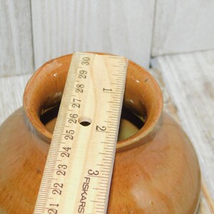 Vtg Small Pottery Pot Vintage Brown Pottery Round Pottery - Etsy